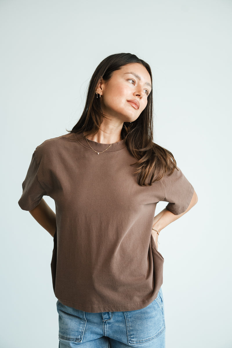 Cotton Easy Tee– CARLY JEAN LOS ANGELES